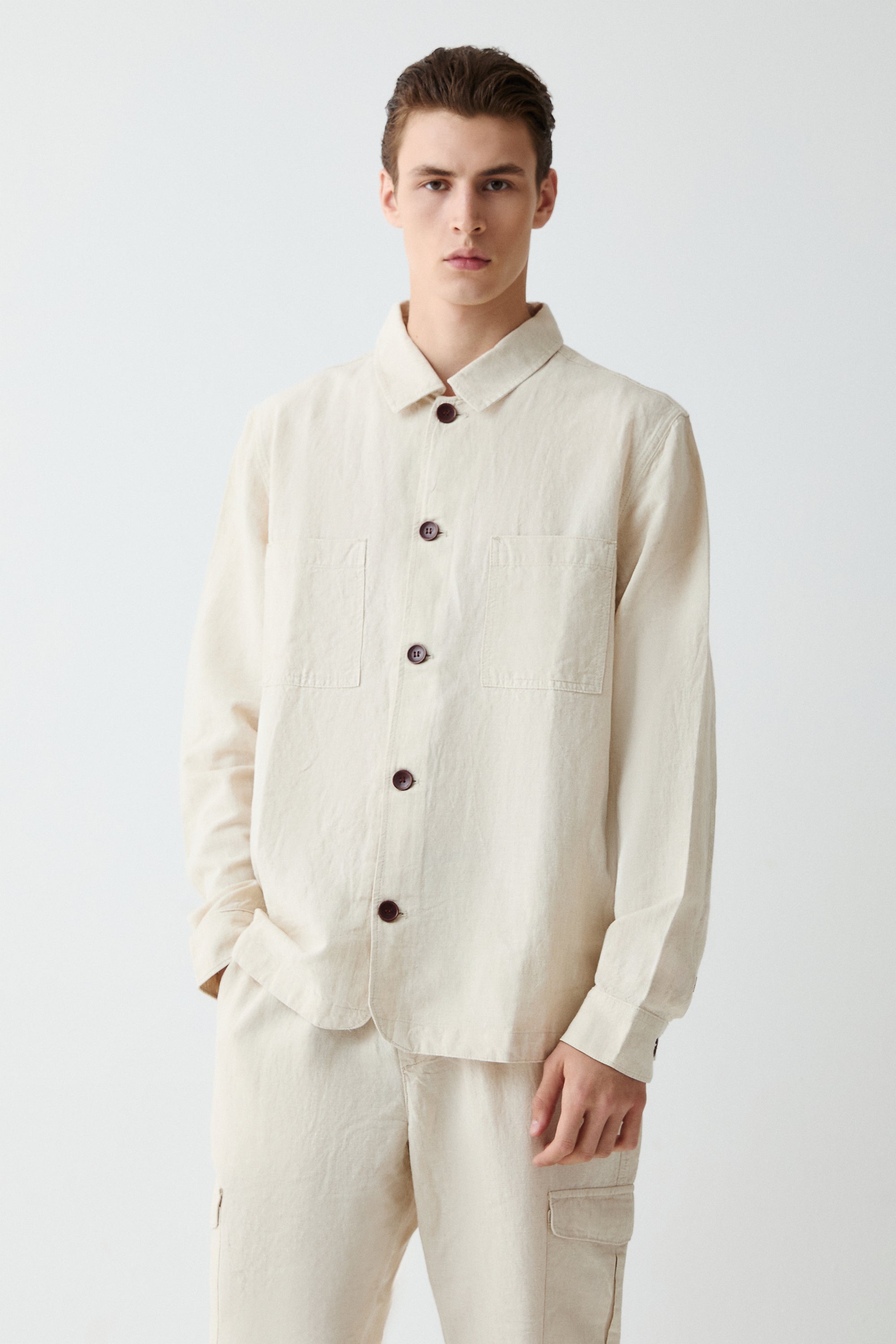 Linen Blend Overshirt – PSC